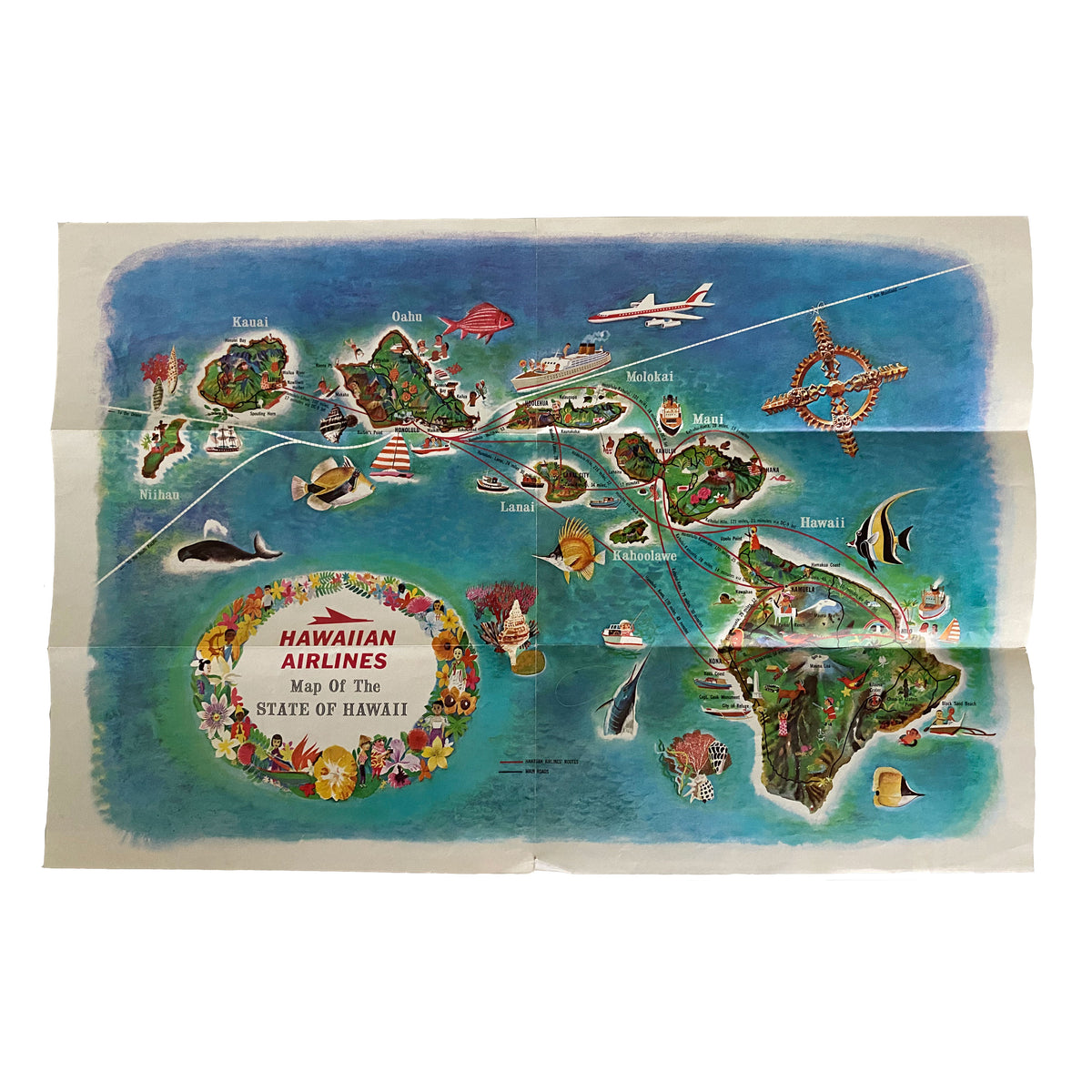 Compass Map Of Hawaii